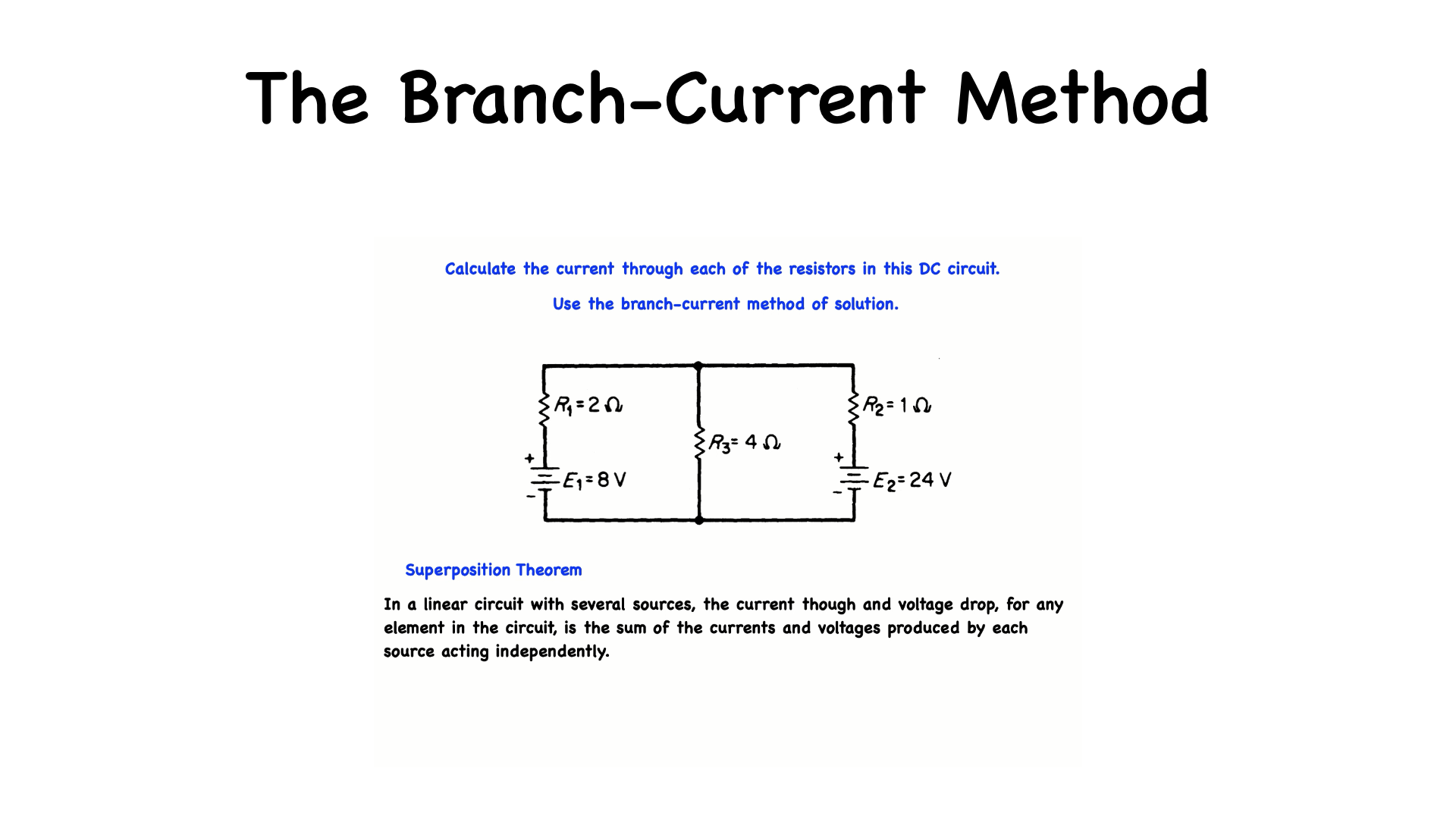 Blog #48 - The Branch-Current Method of Solution — PSPT Electrical ...