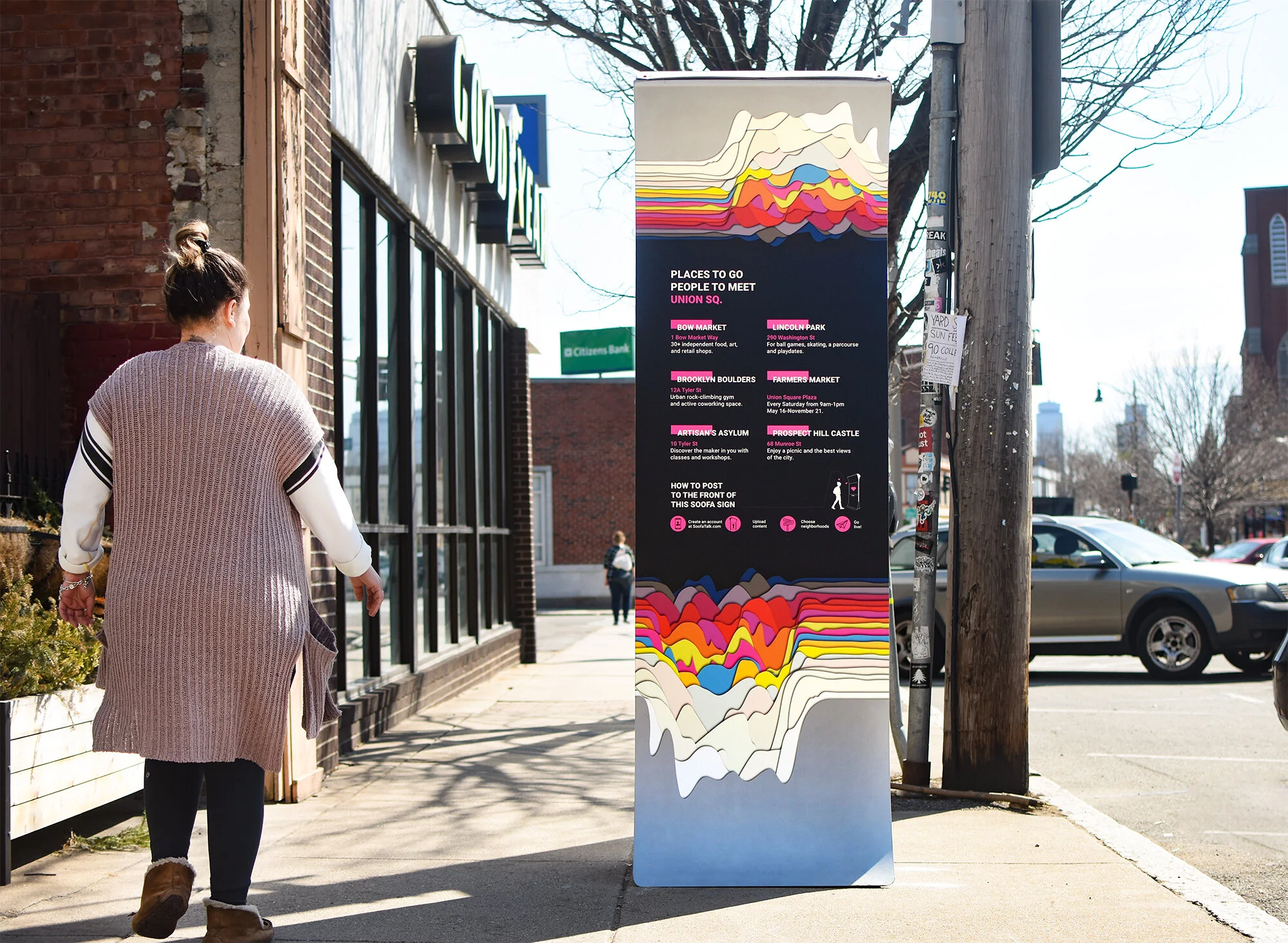 Smart Digital Display for City Communication — Soofa