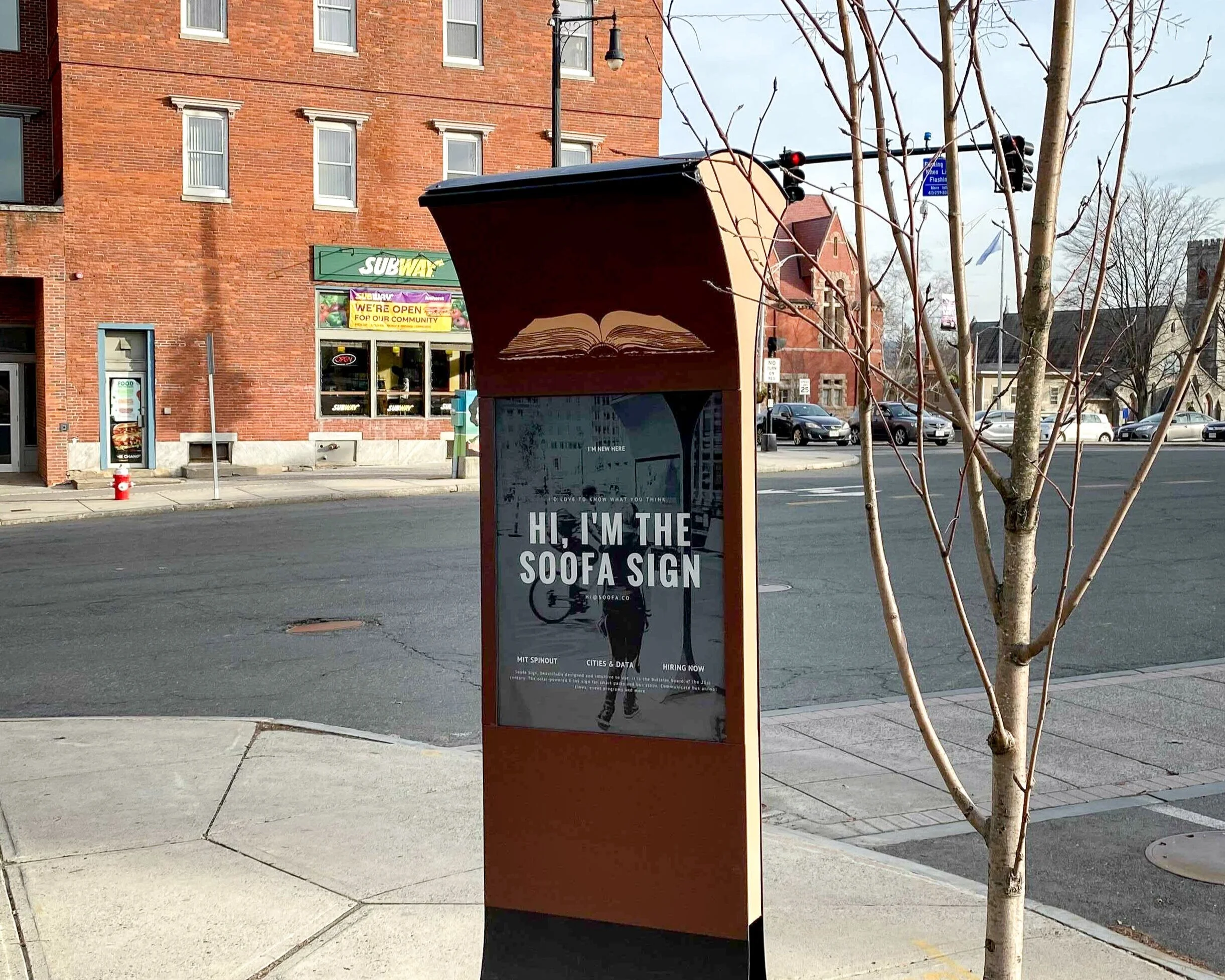 Amherst Installation: Soofa Signs Expand to Western Mass — Soofa