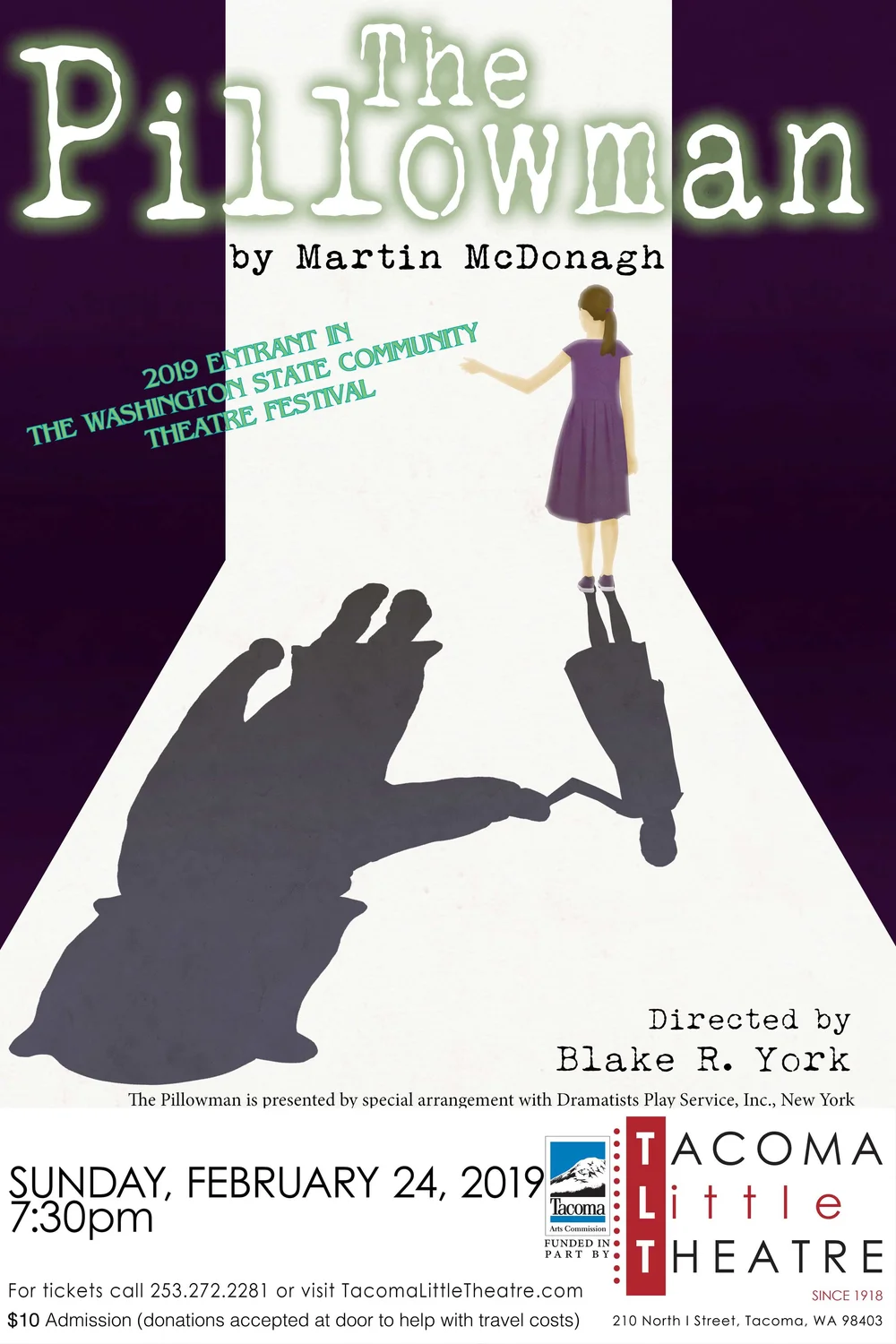 THE PILLOWMAN - FESTIVAL PERFORMANCE — Tacoma Little Theatre