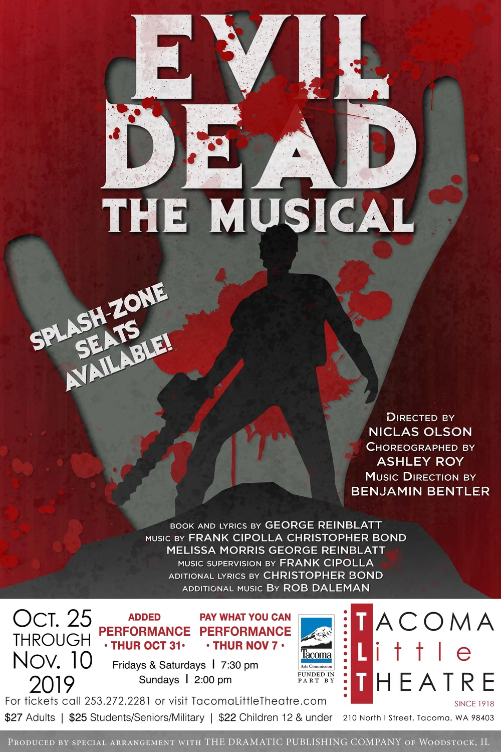 Auditions for EVIL DEAD: THE MUSICAL — Tacoma Little Theatre