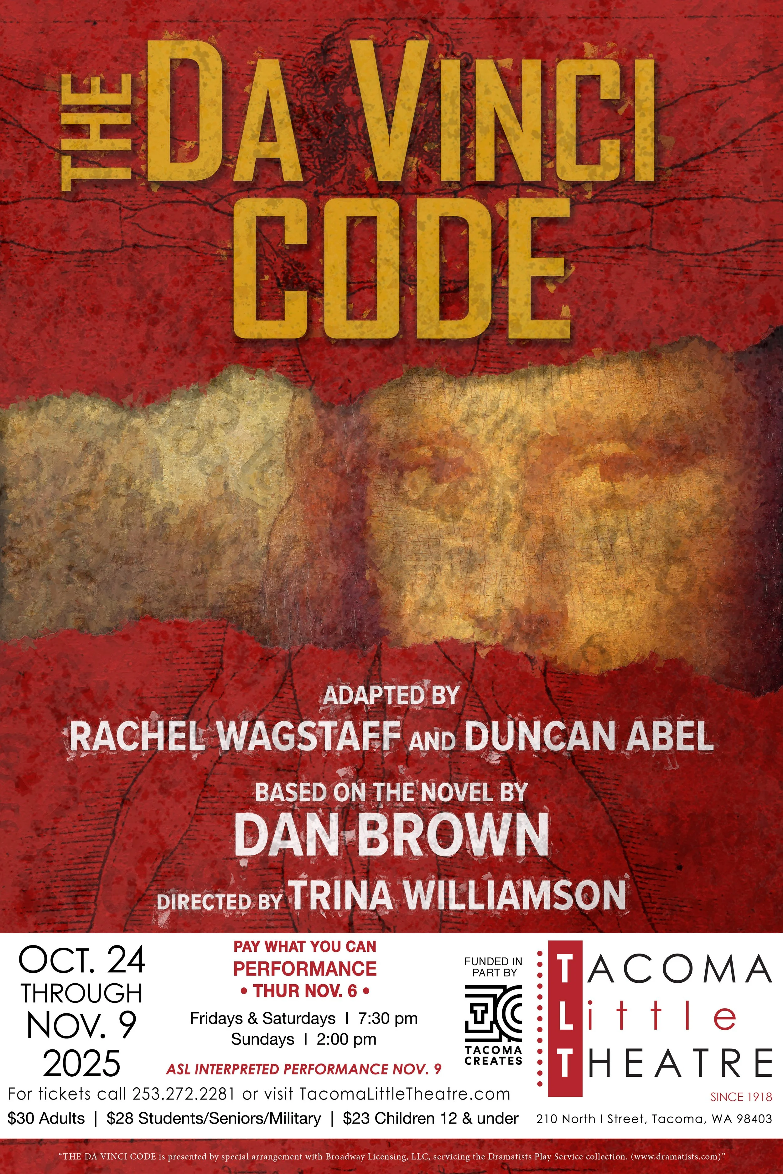 THE DA VINCI CODE — Tacoma Little Theatre