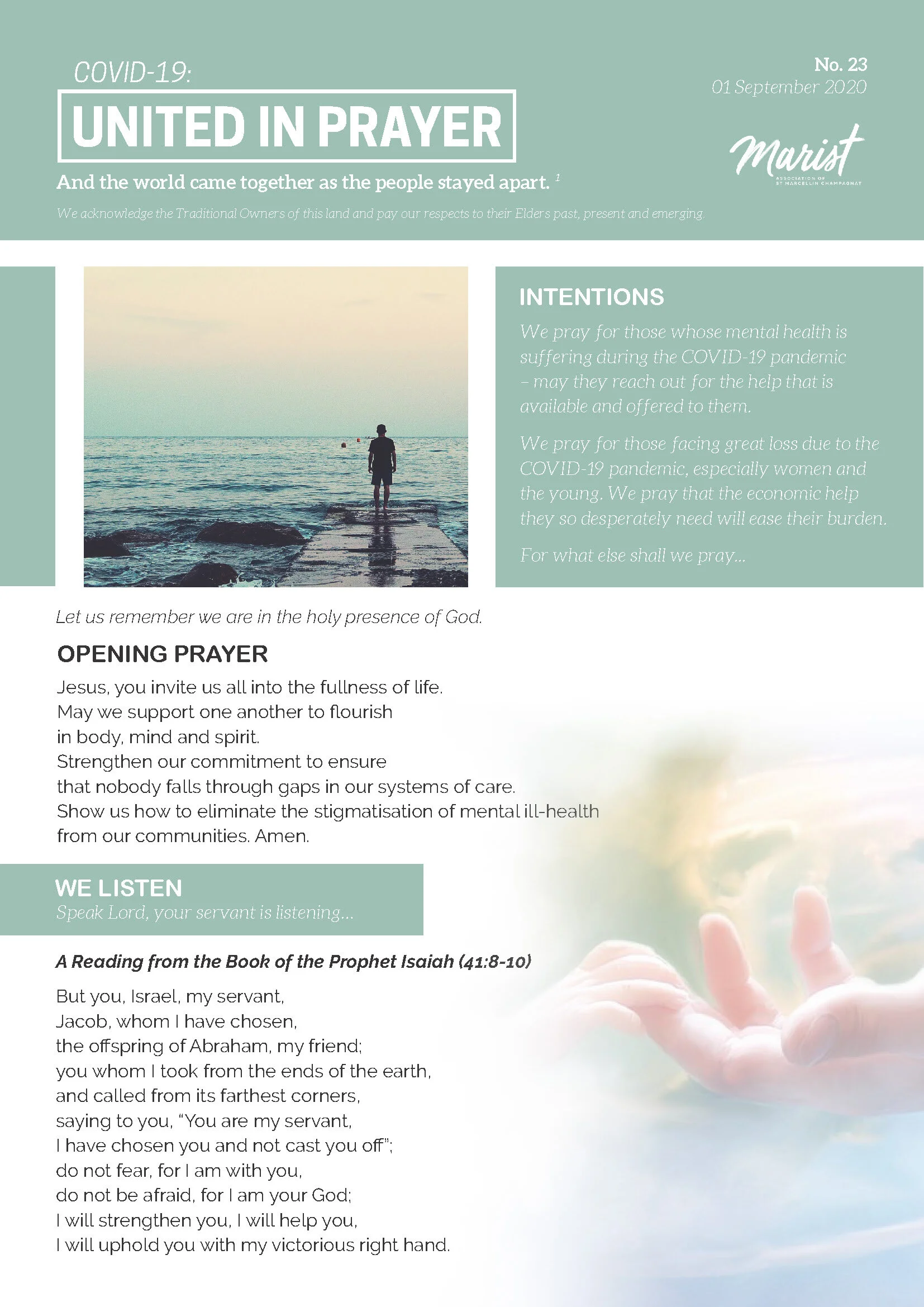 COVID-19: United in Prayer No 23 — Marist Association of St Marcellin ...
