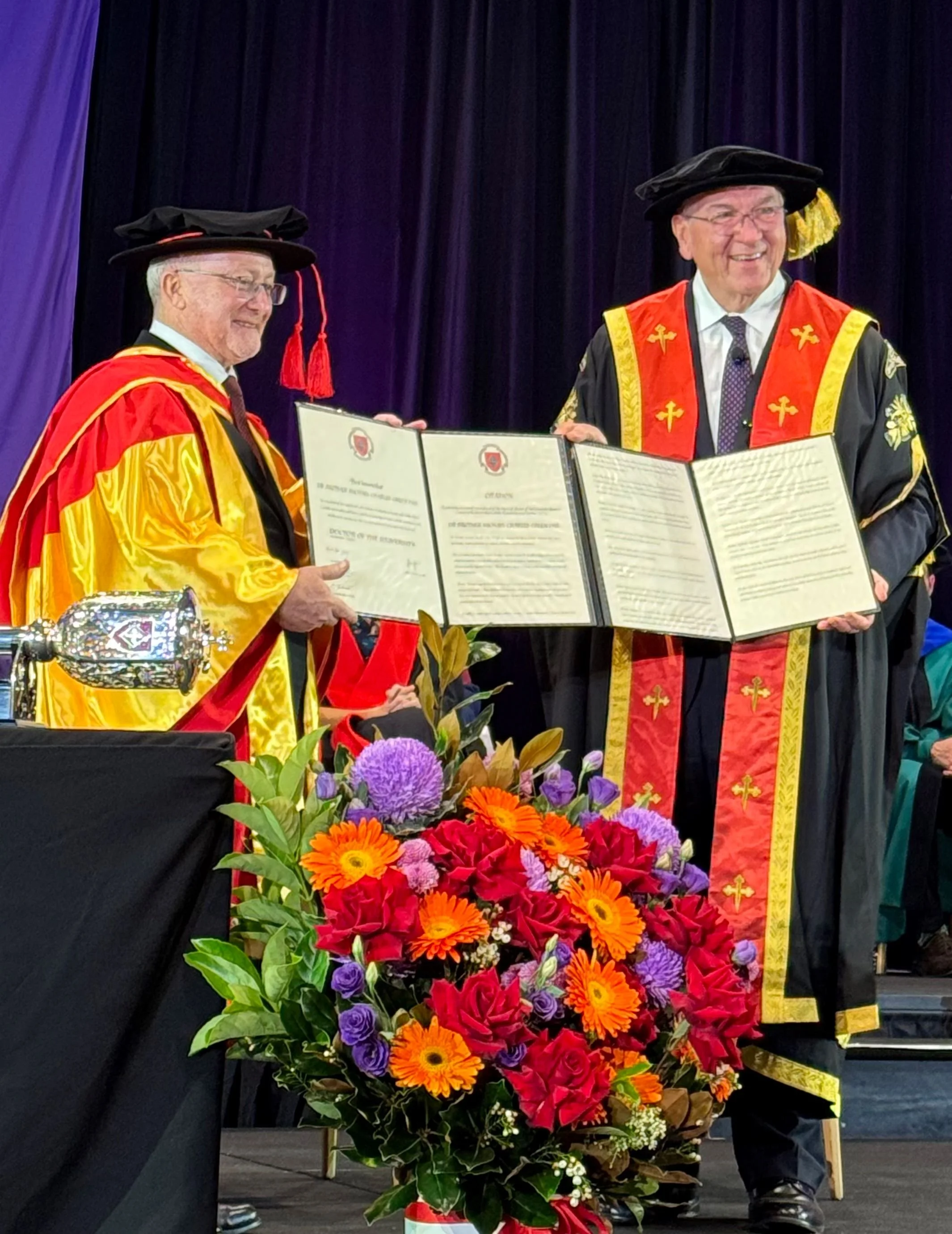 Br Michael Green awarded Doctor of the University, ACU’s highest honour ...