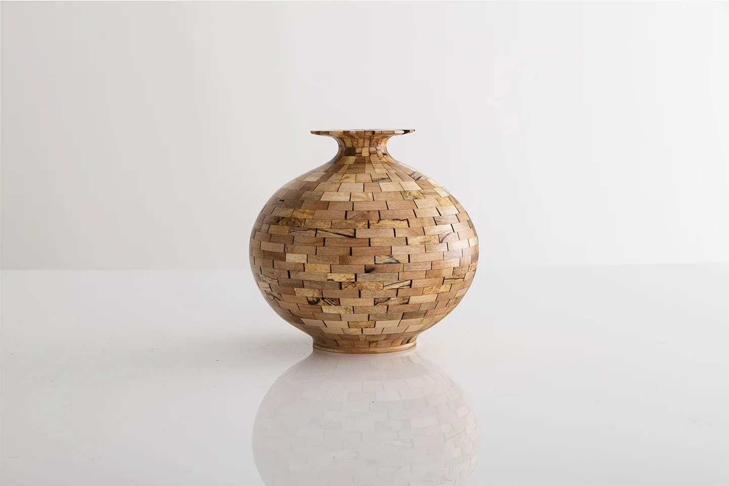 STACKED Spalted Maple Sphere with Stepped Lip — Richard Haining