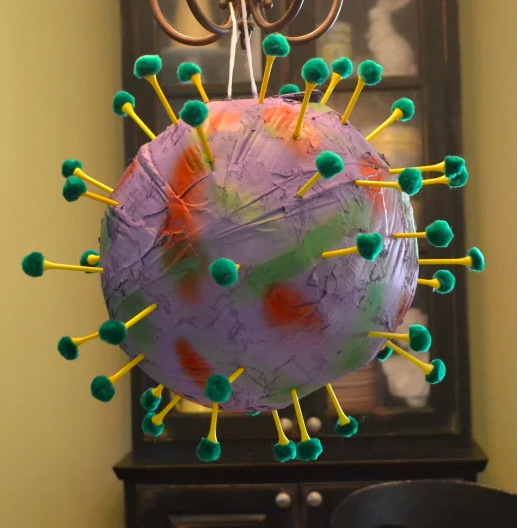 DIY, HOW-TO Make your own Coronavirus Piñata. Featured on Rebekah Higgs ...