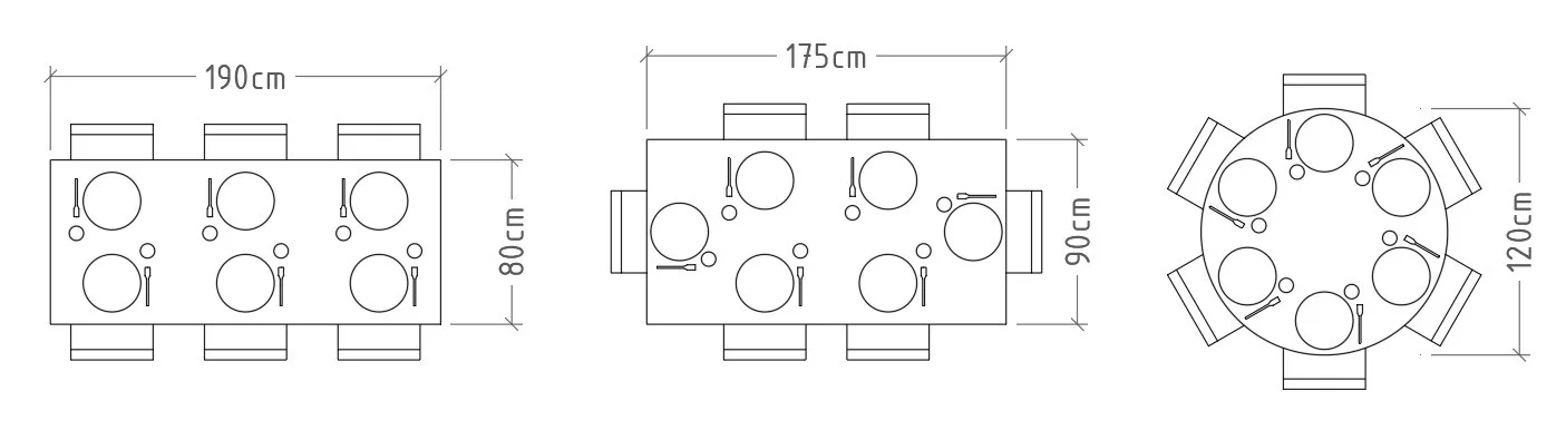Arrevol Arquitectos: Cómo dimensionar un salón-comedor. Medidas mínimas ...