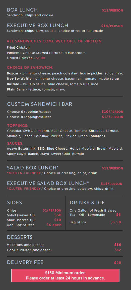 South Carolina — Boxcar Betty's