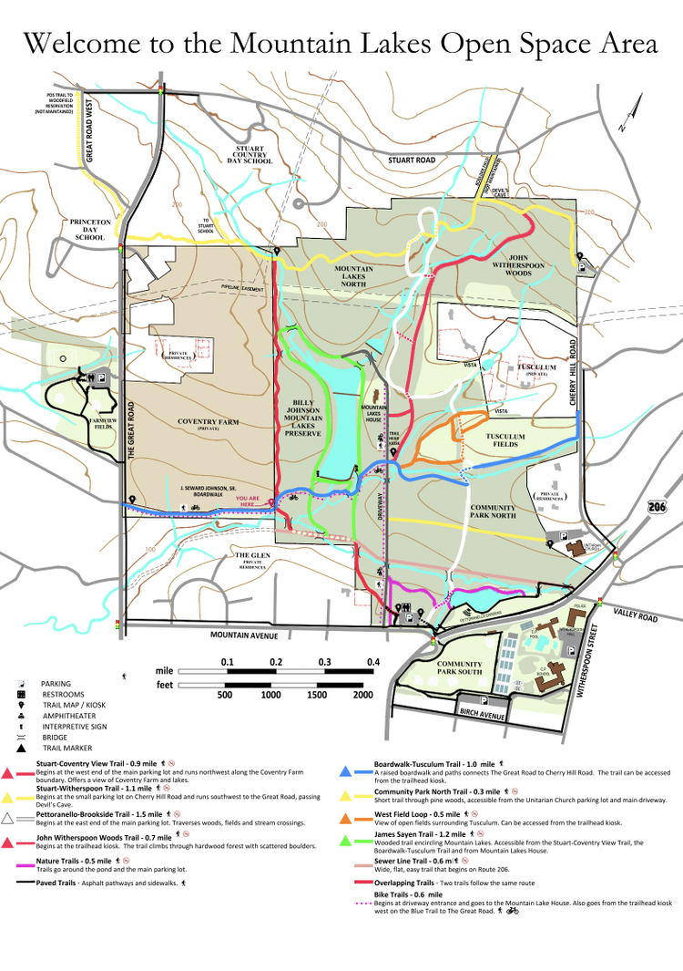 FOPOS Mountain Lakes Open Space Area Trail Map — Friends of Princeton ...