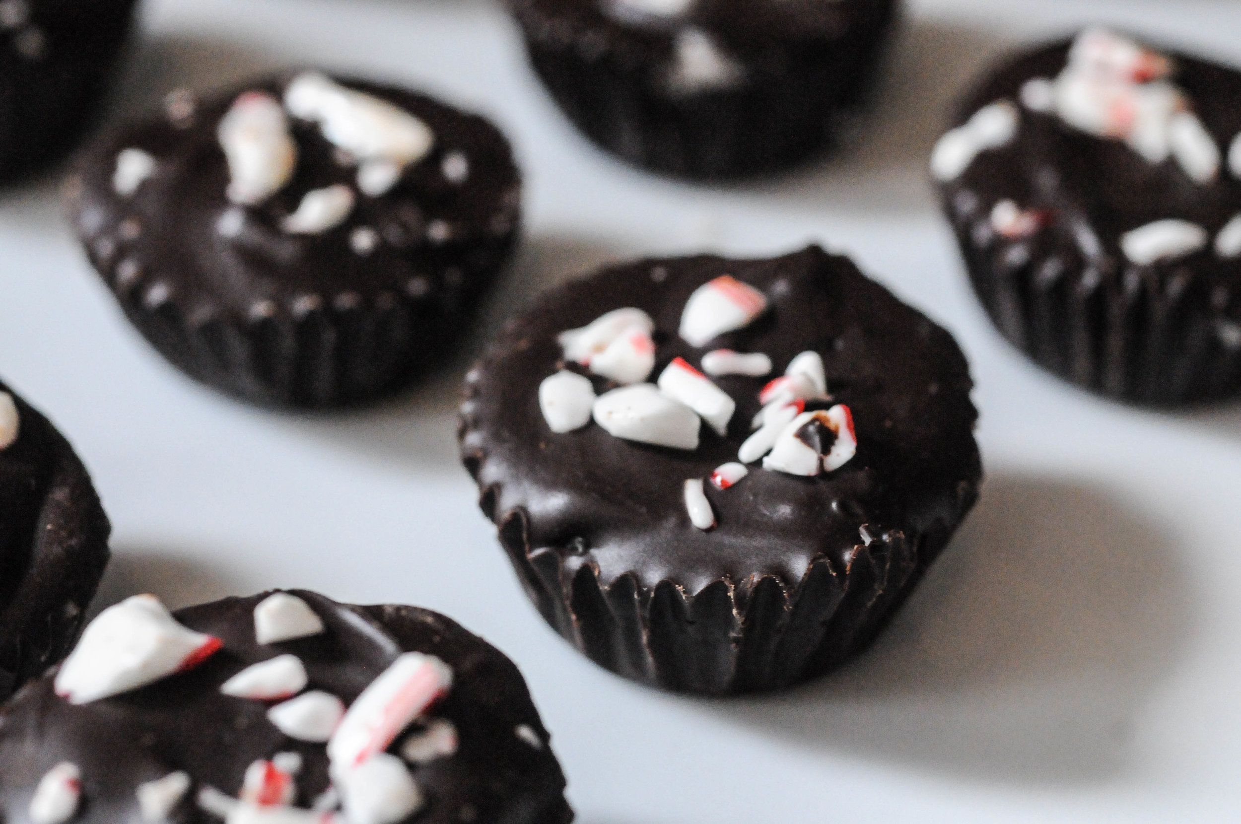 Dark Chocolate Peppermint Cups {vegan} — urban. apron.