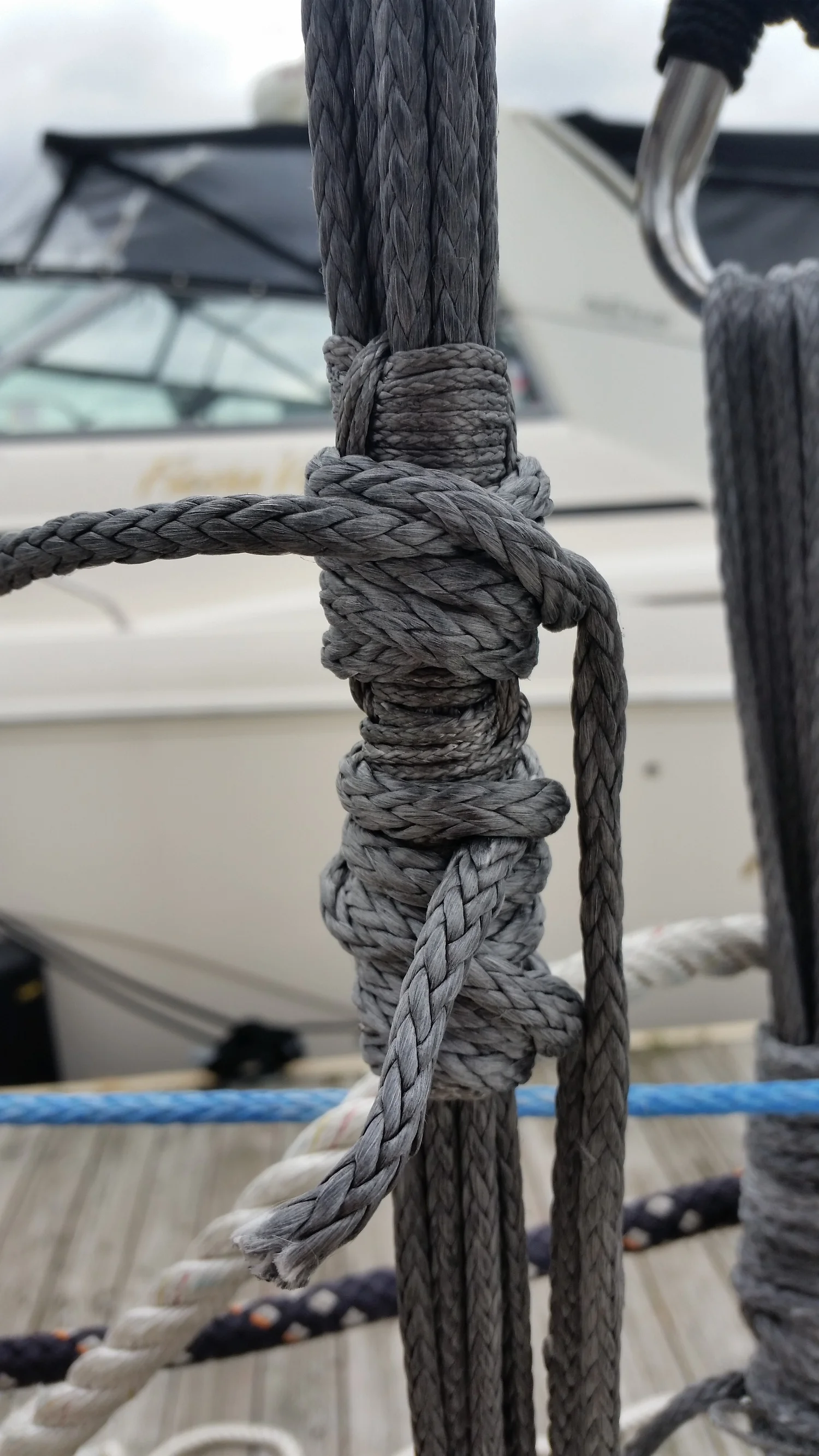 How To Tension your Synthetic Standing Rigging with Deadeyes — Rigging ...
