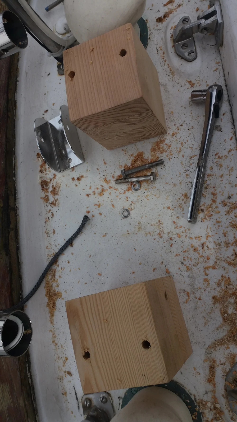 Monitor Wind Vane Installation: Part 5, Mounting the Top Brackets ...