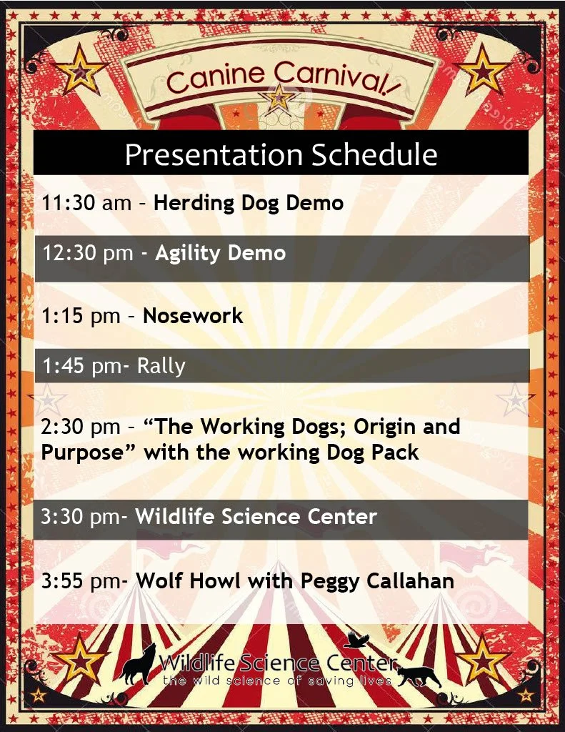 Upcoming Events — Wildlife Science Center