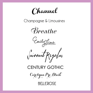 THE 8 BEST INVITE FONTS — 818 EVENTS