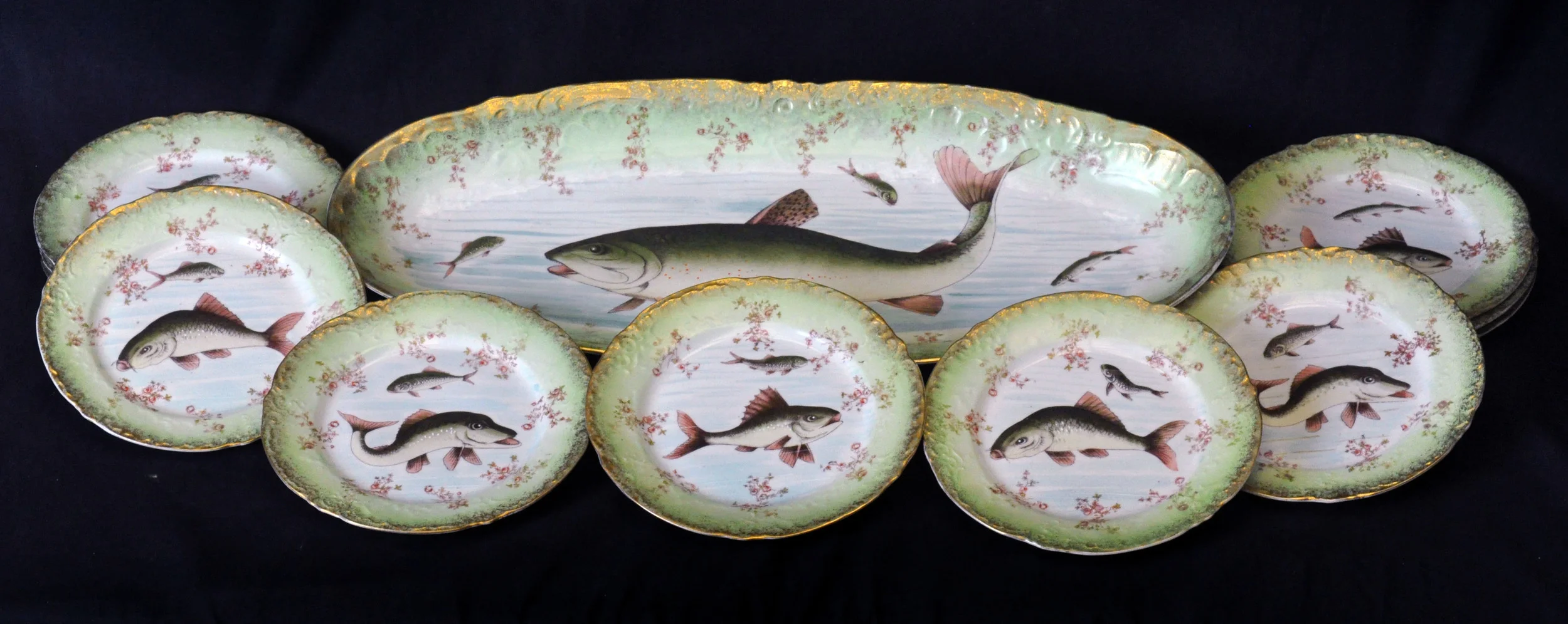 Antique Fish Plates