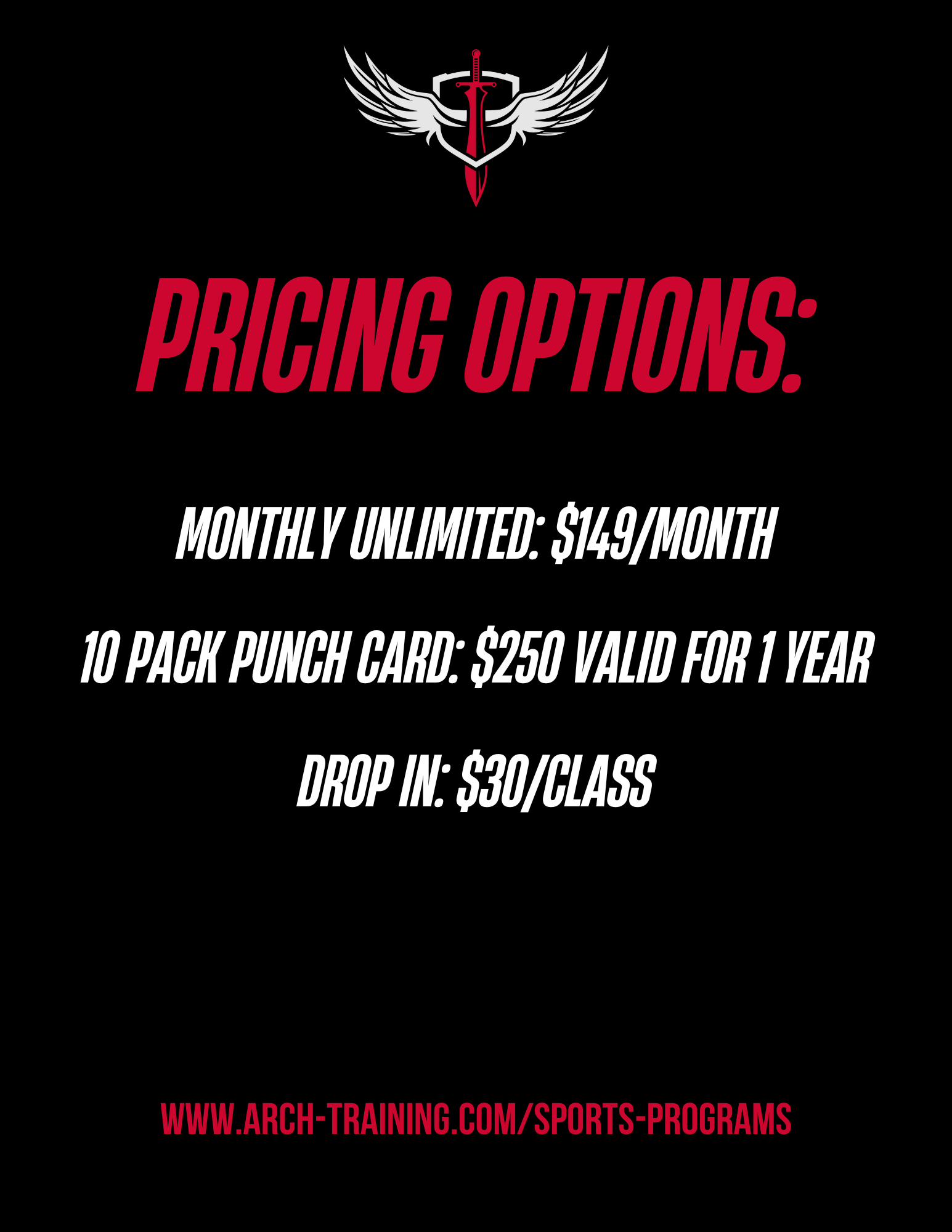 Sports Programs — ARCH Training