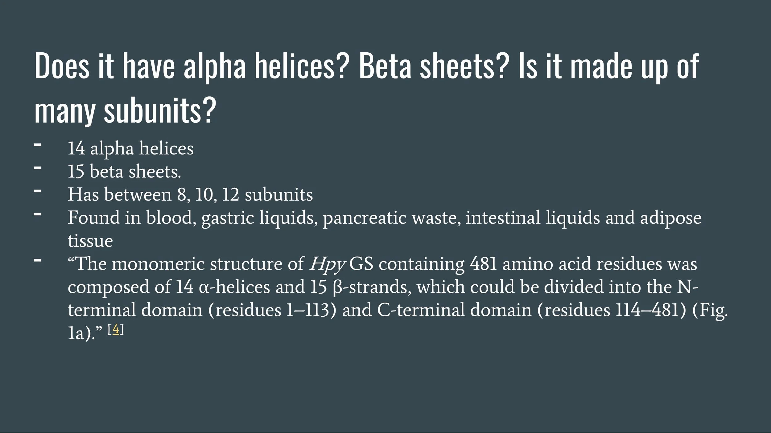 Protein Skit/Presentation — Meridian Academy