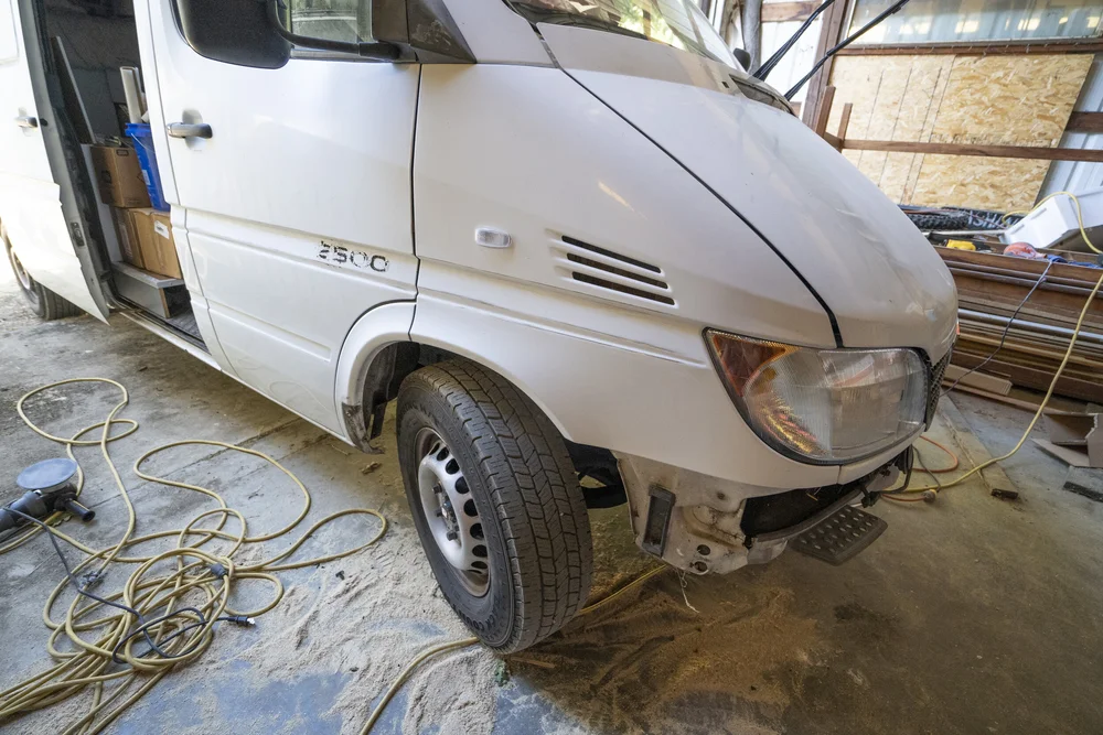 A DIY Guide To Painting Your Van With Bed Liner — The Wandering Woods