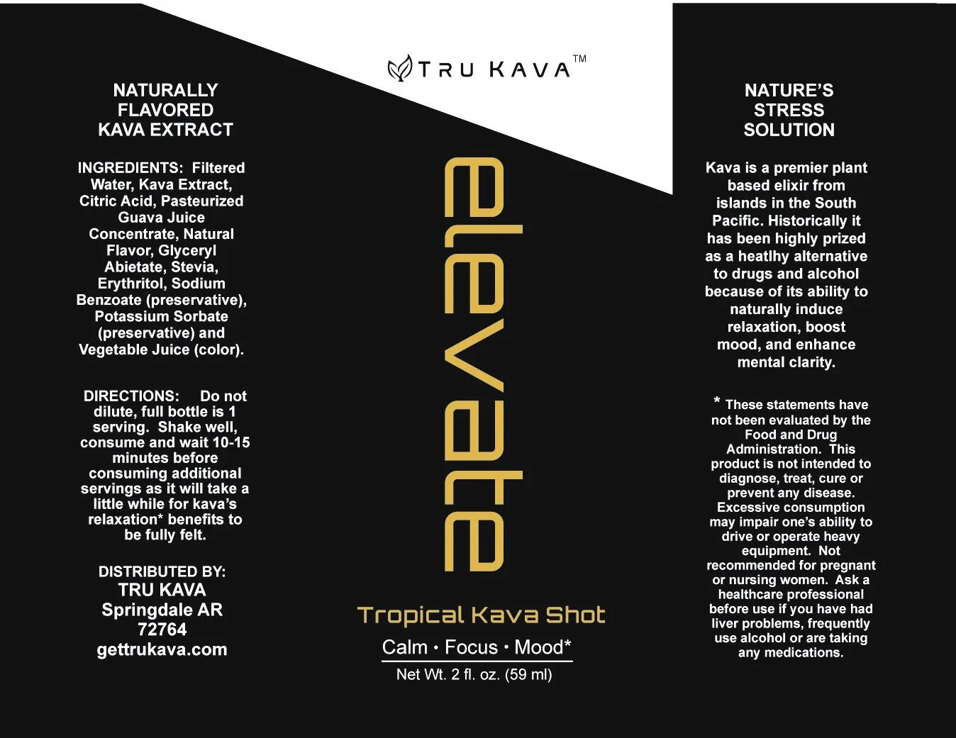 elevate Kava Shot | TRU KAVA — LUKE STOREY