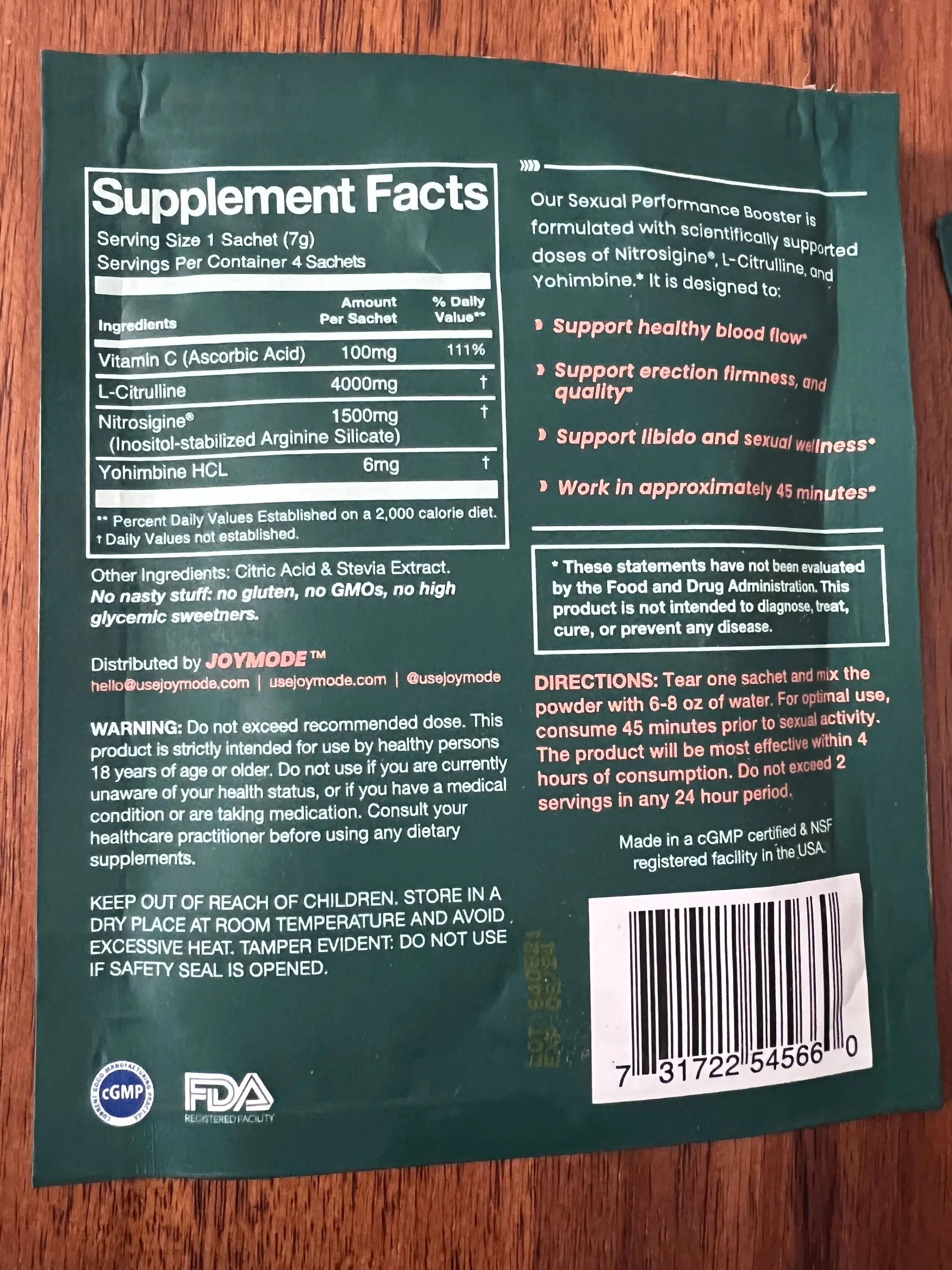 Sexual Performance Booster | JOYMODE — LUKE STOREY