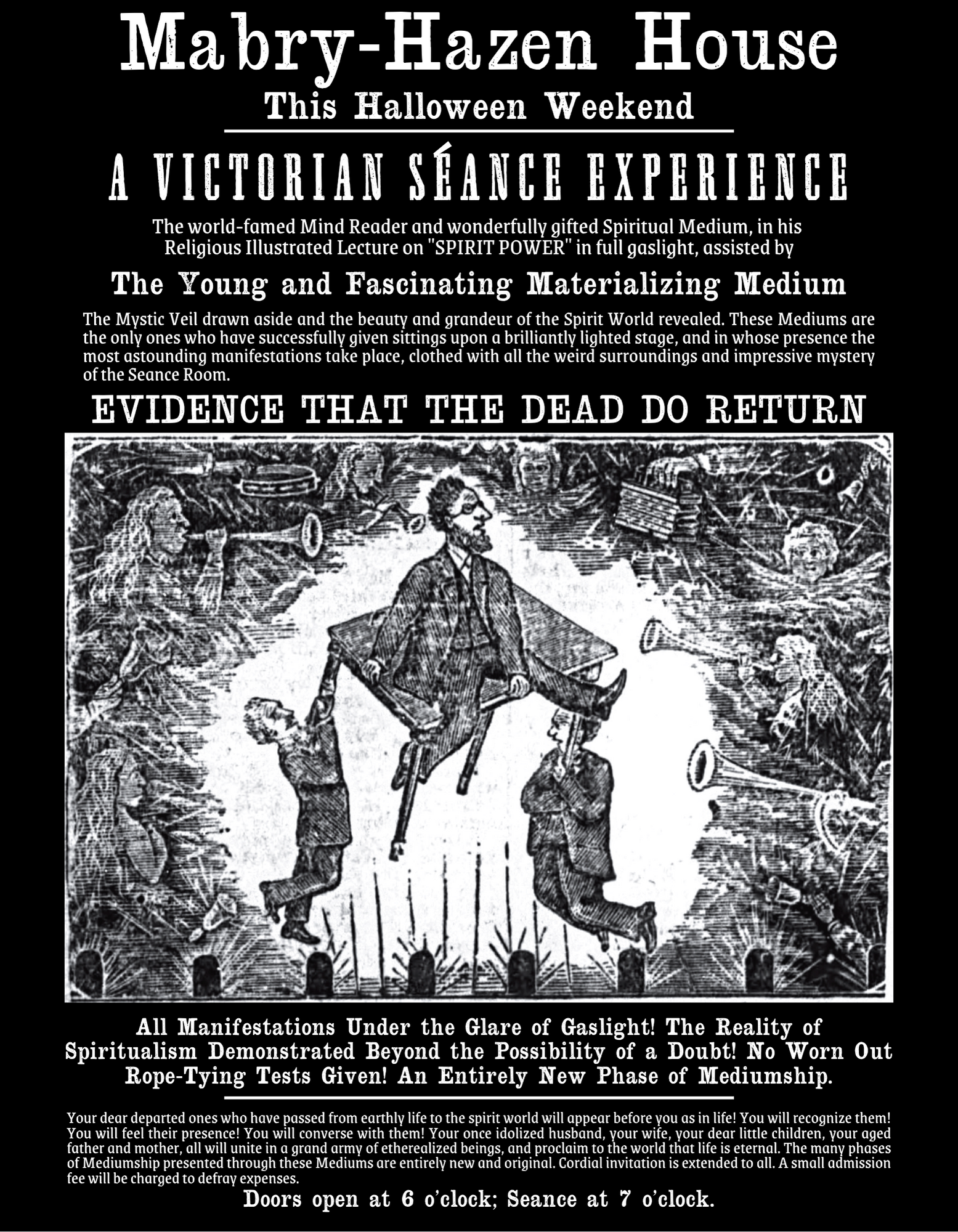 2022 A Victorian Seance Experience T-Shirt — Mabry-Hazen House