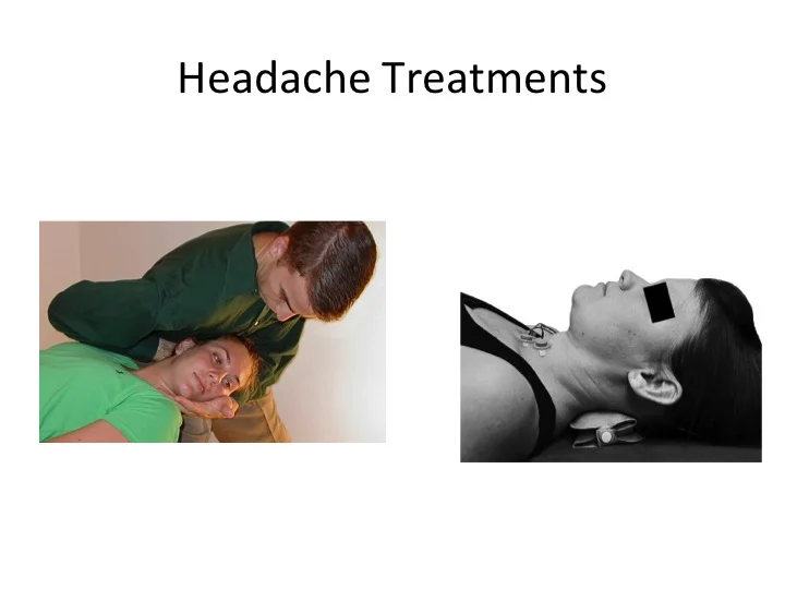 Headaches and Physical Therapy Solutions — Mend