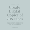How to Create Digital Copies from Old VHS Tapes! | Preserve Your ...