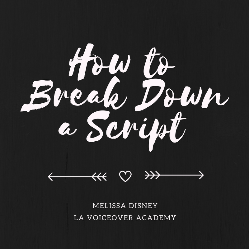 VO Classes — Melissa Disney