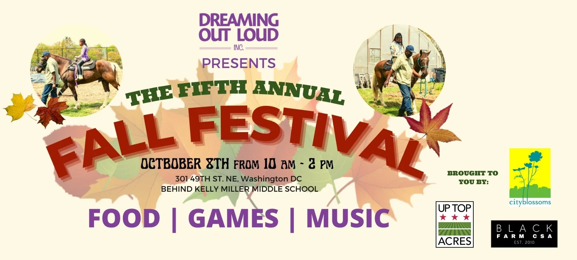 5th Annual Fall Festival at Kelly Miller — City Blossoms