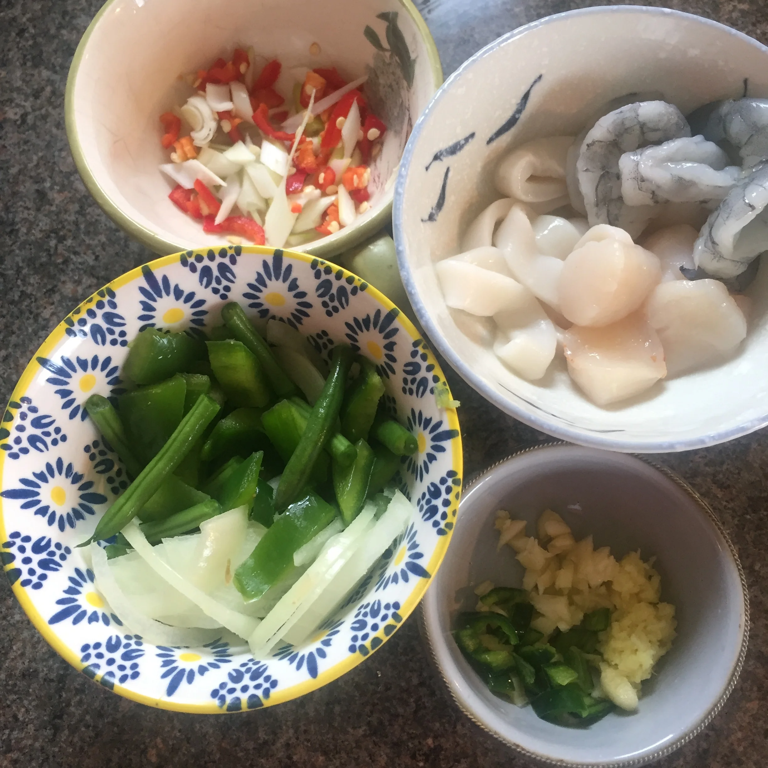 Stir fry seafood with chillies // pad talay — RACHEL WALDER