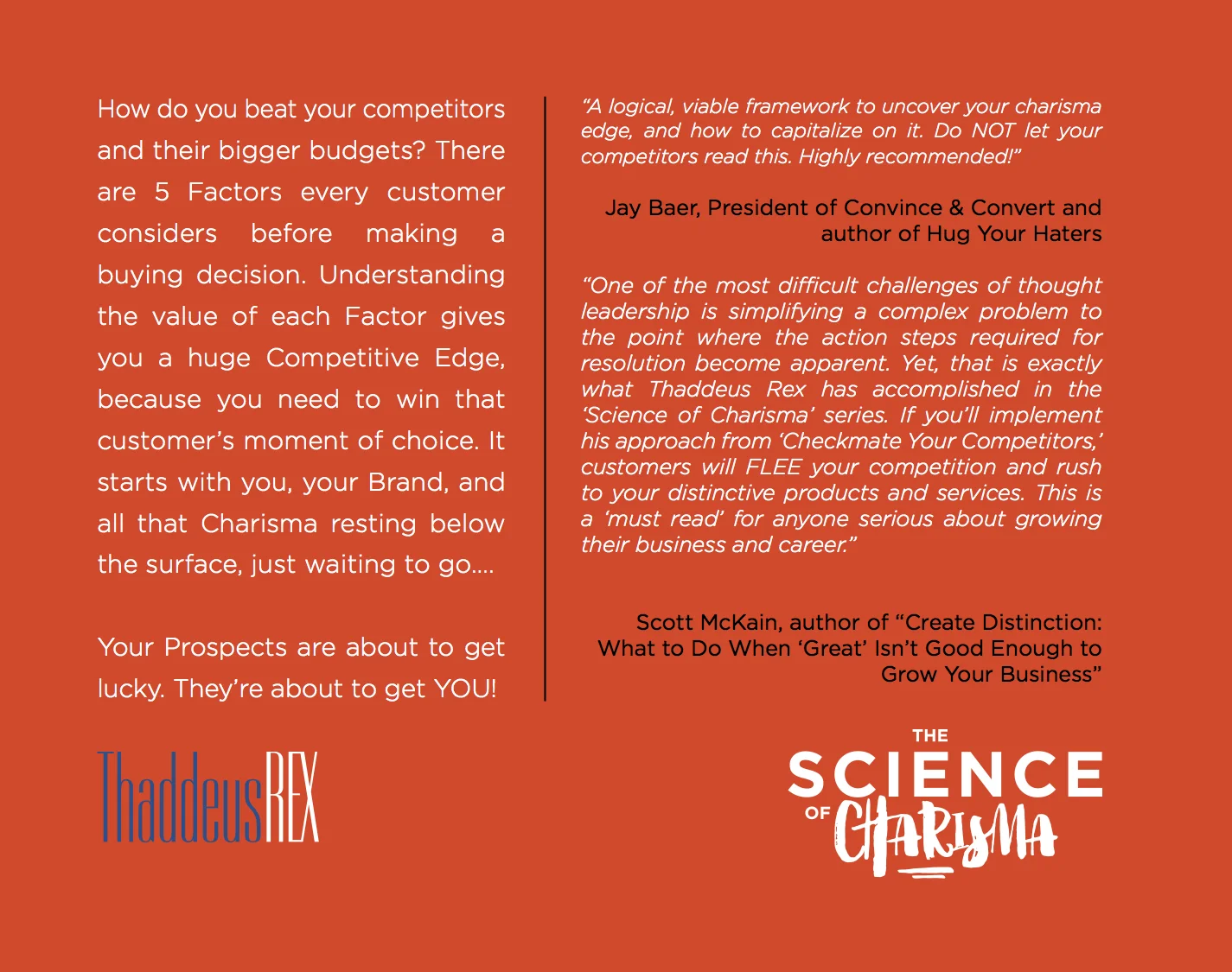 CHECKMATE YOUR COMPETITORS — THADDEUS REX