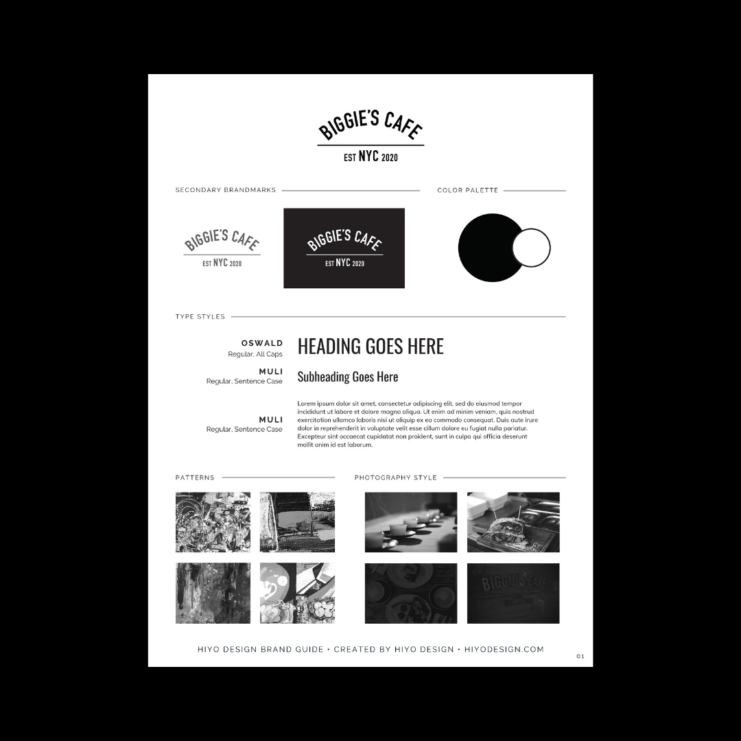 Biggies Cafe — Branding + Web Design + Social Media | HIYO DESIGN