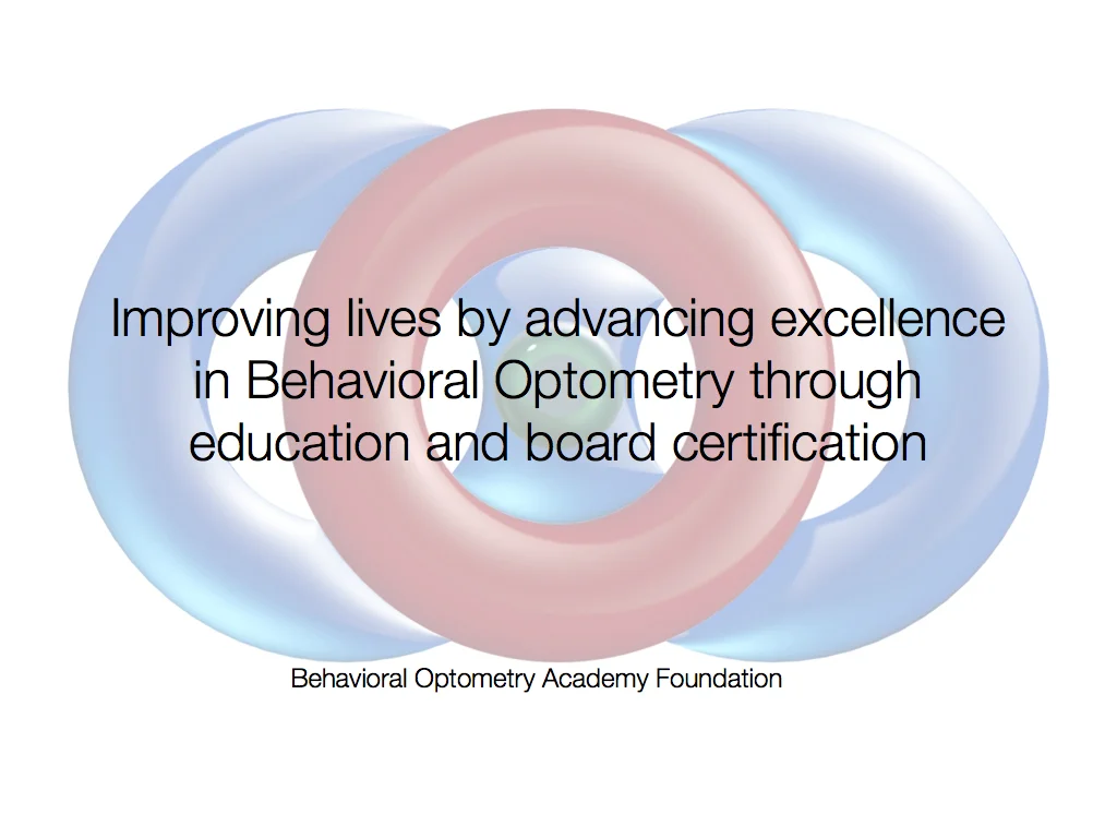 Welcome — Behavioral Optometry Academy Foundation
