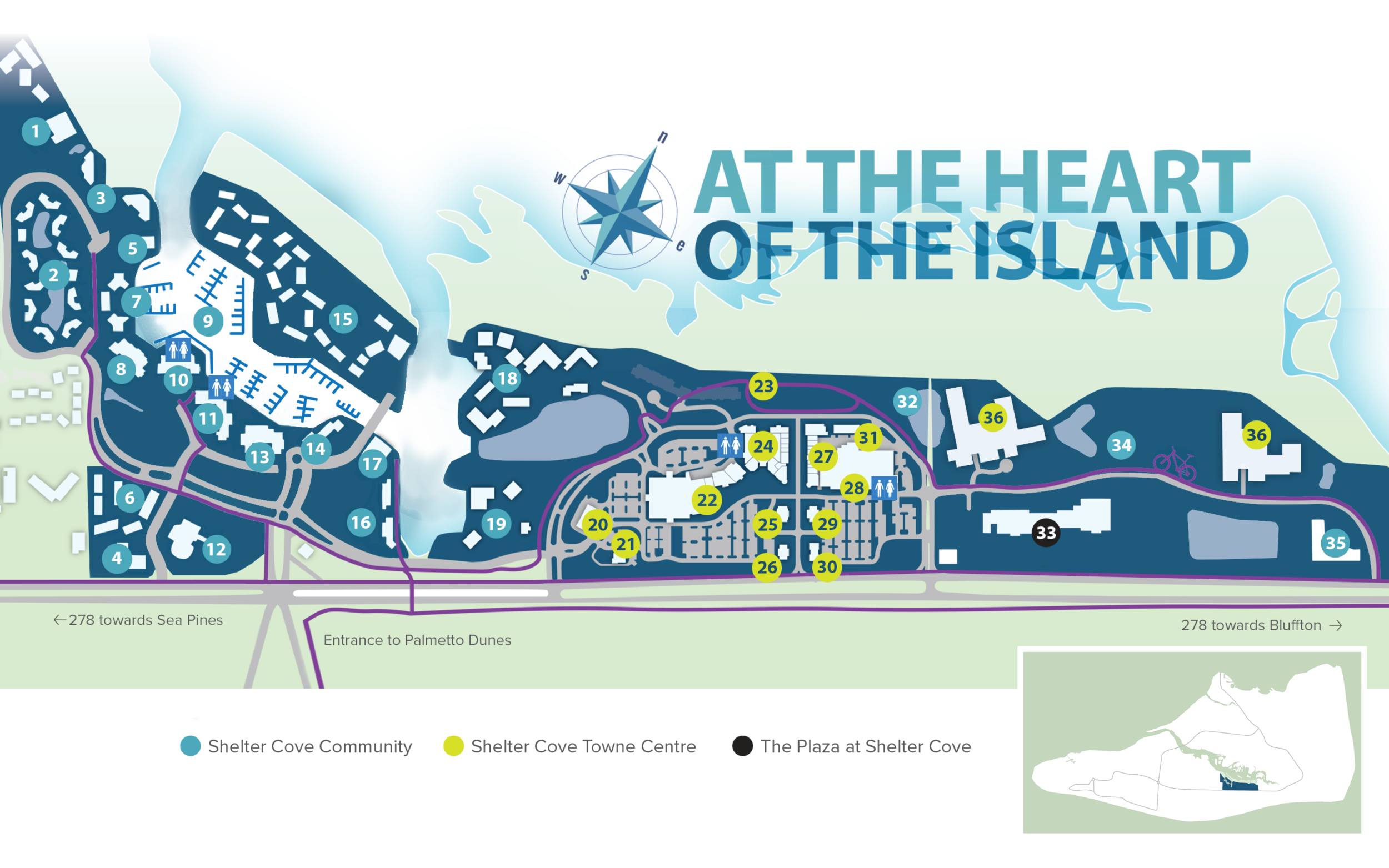 Map — Shelter Cove, Hilton Head Island