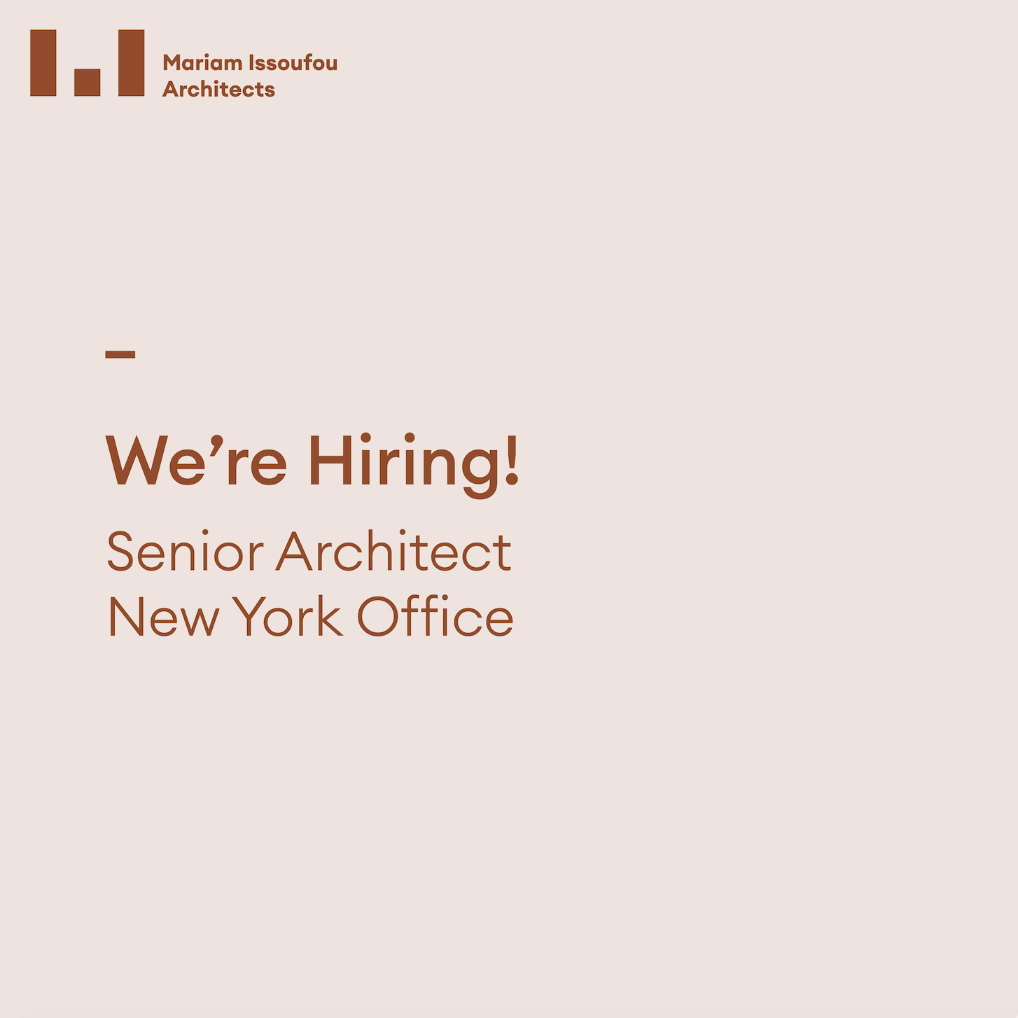 News — Mariam Issoufou Architects