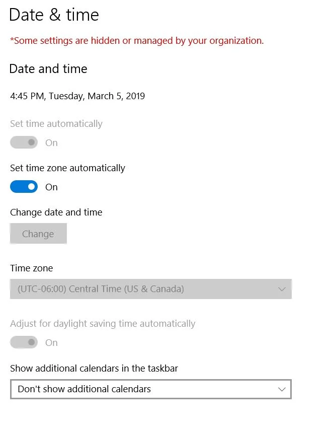 How to make Windows 10 automatically change timezones — Capstan Services