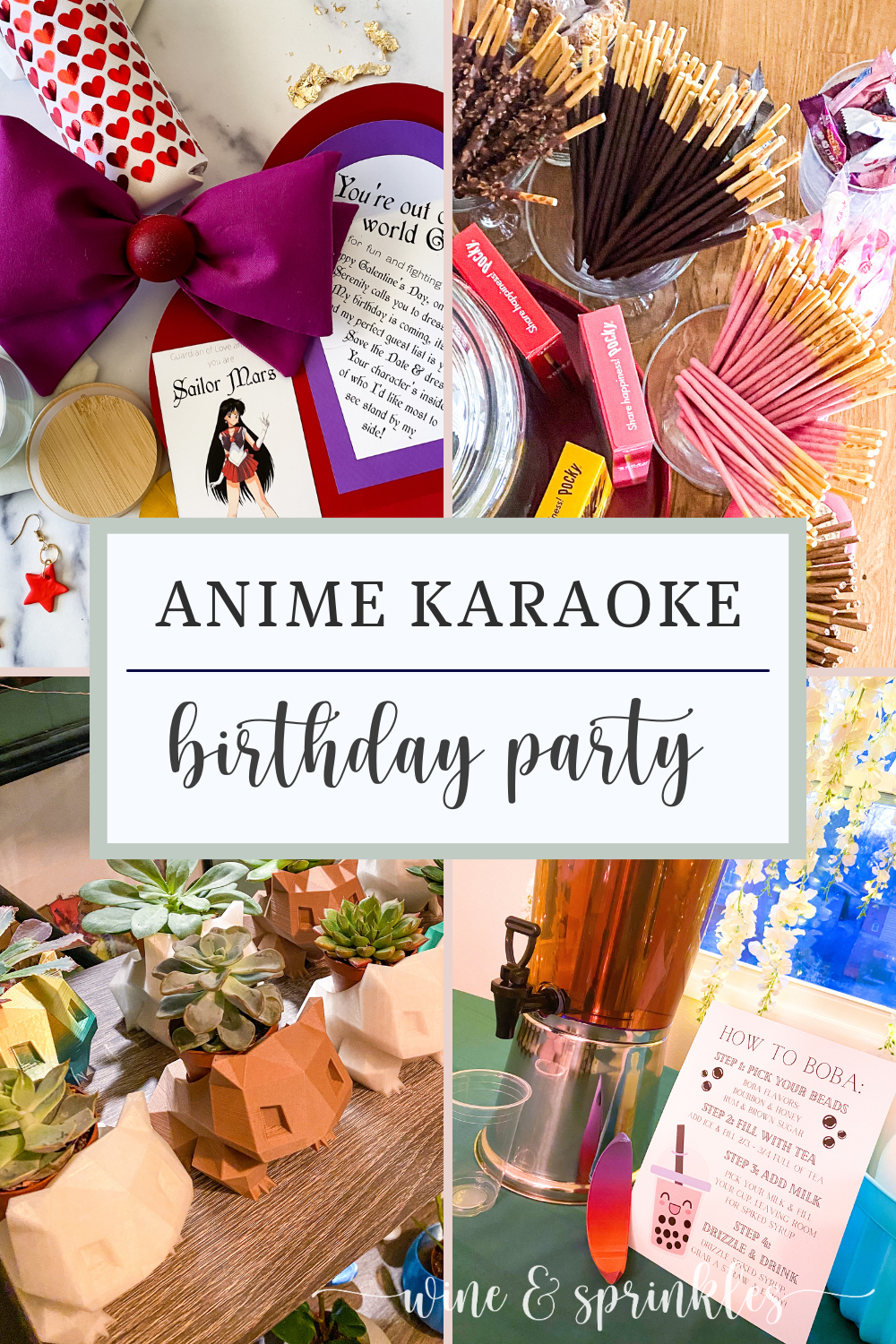 Sake and Seltzers Anime Karaoke Birthday Party — Wine & Sprinkles