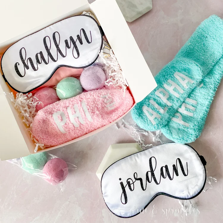 Sorority Spa Sleepover Gift Boxes — Wine & Sprinkles