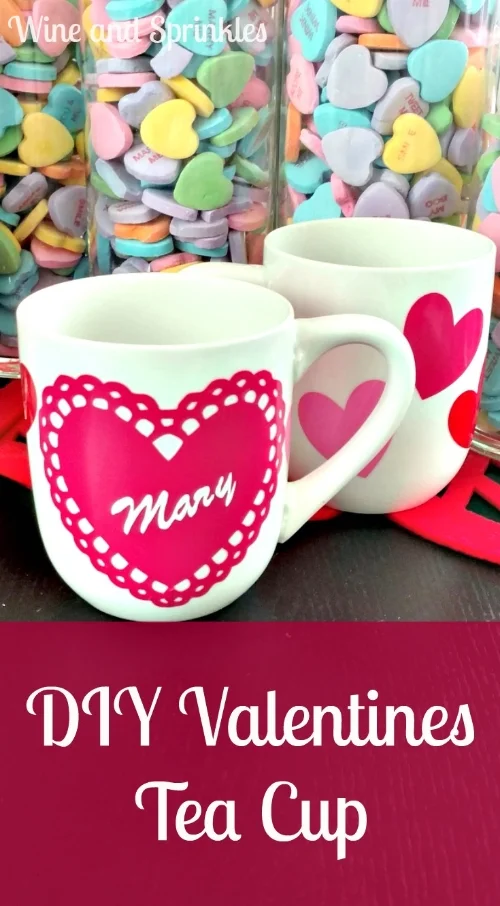 DIY Valentine's Day Tea Cups — Wine & Sprinkles