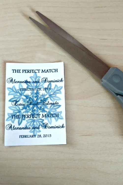 DIY Personalized Wedding Matches — Wine & Sprinkles