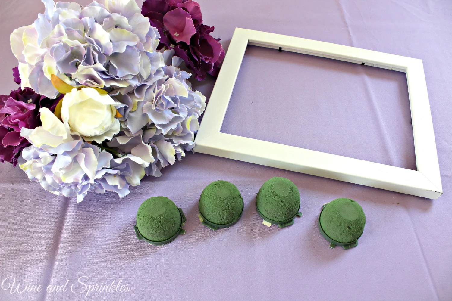 Pomander Flower Frames — Wine & Sprinkles