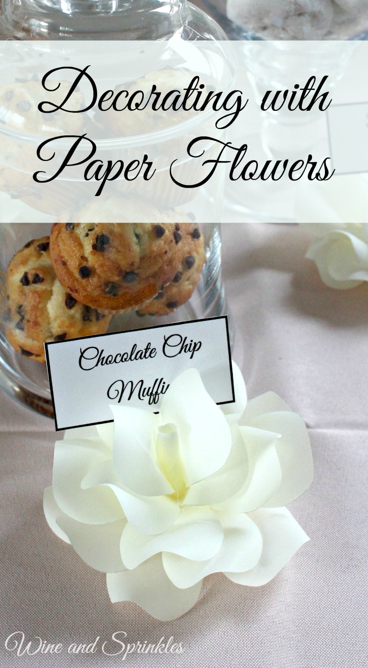 Decorating with Vellum Paper Flowers — Wine & Sprinkles