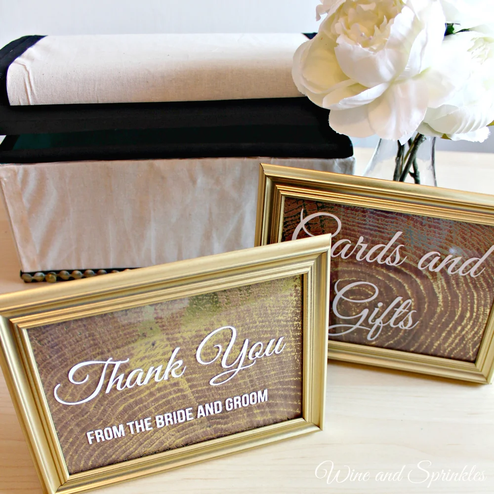 Easy DIY Wedding Signs — Wine & Sprinkles