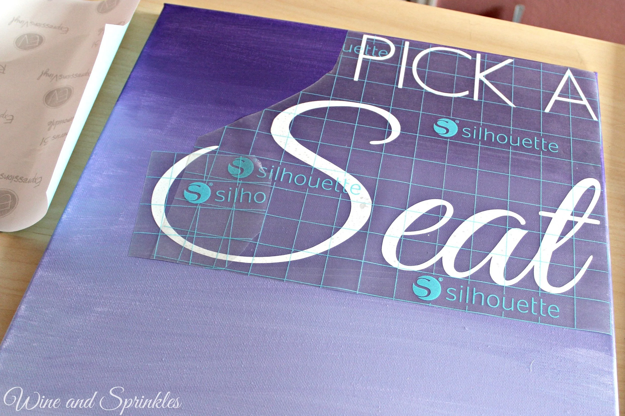 Ombre Watercolor Wedding Signs — Wine & Sprinkles