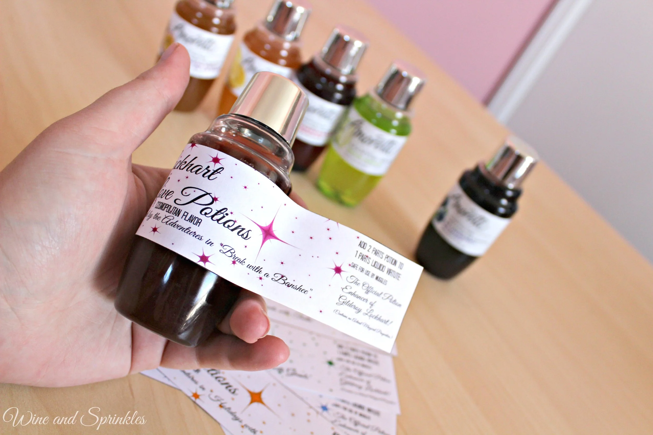 Harry Potter Martini Mixer Labels — Wine & Sprinkles