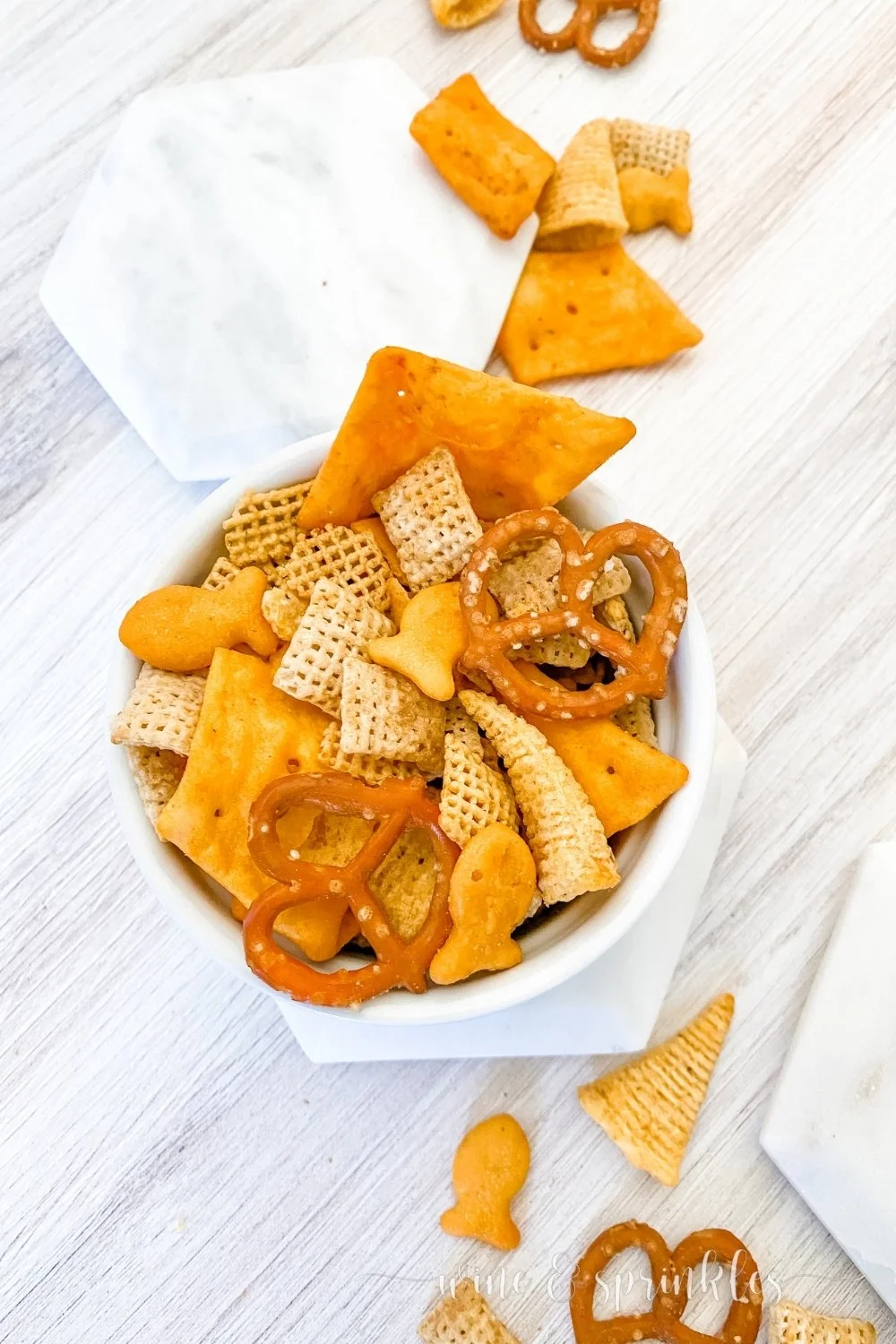 Cheesy Chip Chex Savory Snack Mix — Wine & Sprinkles