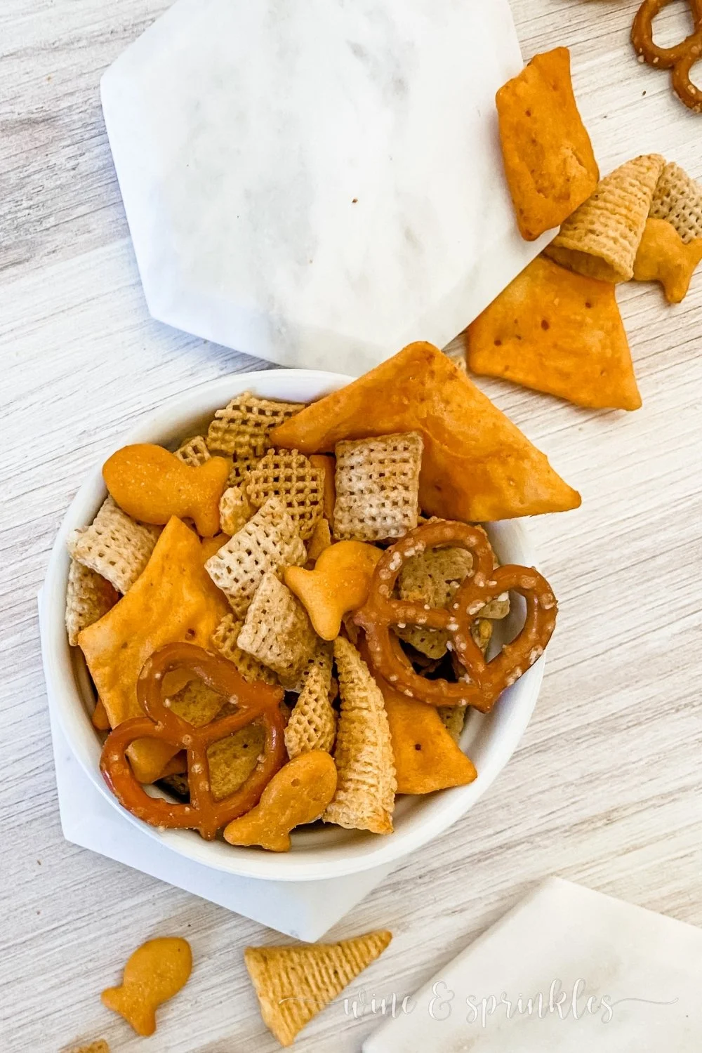 Cheesy Chip Chex Savory Snack Mix — Wine & Sprinkles