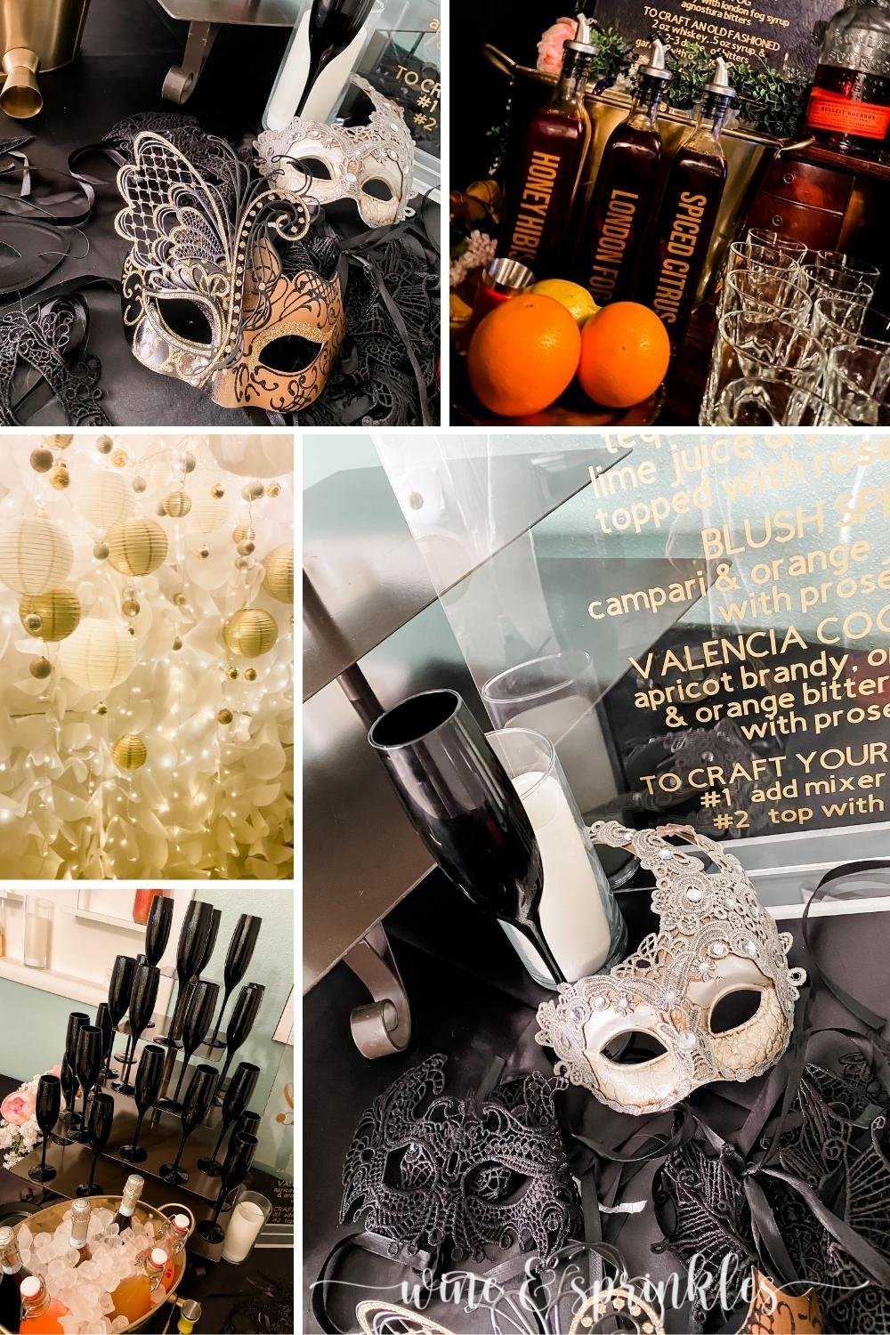 Midnight Masquerade New Year's Eve Party — Wine & Sprinkles