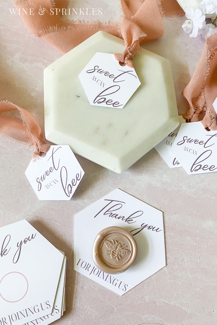 DIY Hexagon Paper Favor Tags and Cards — Wine & Sprinkles
