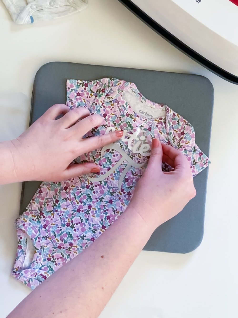 Cutie Pie DIY HTV Baby Onesie — Wine & Sprinkles